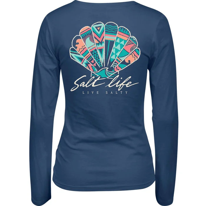 Salt Life Womens Tribal Shells LS – Wabasso Beach & Surf Zone, Inc.